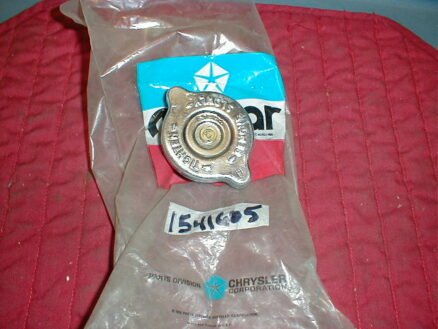 NOS Mopar Radiator Cap 14LB 1955 1956 Plymouth Dodge Chrysler Desoto ...