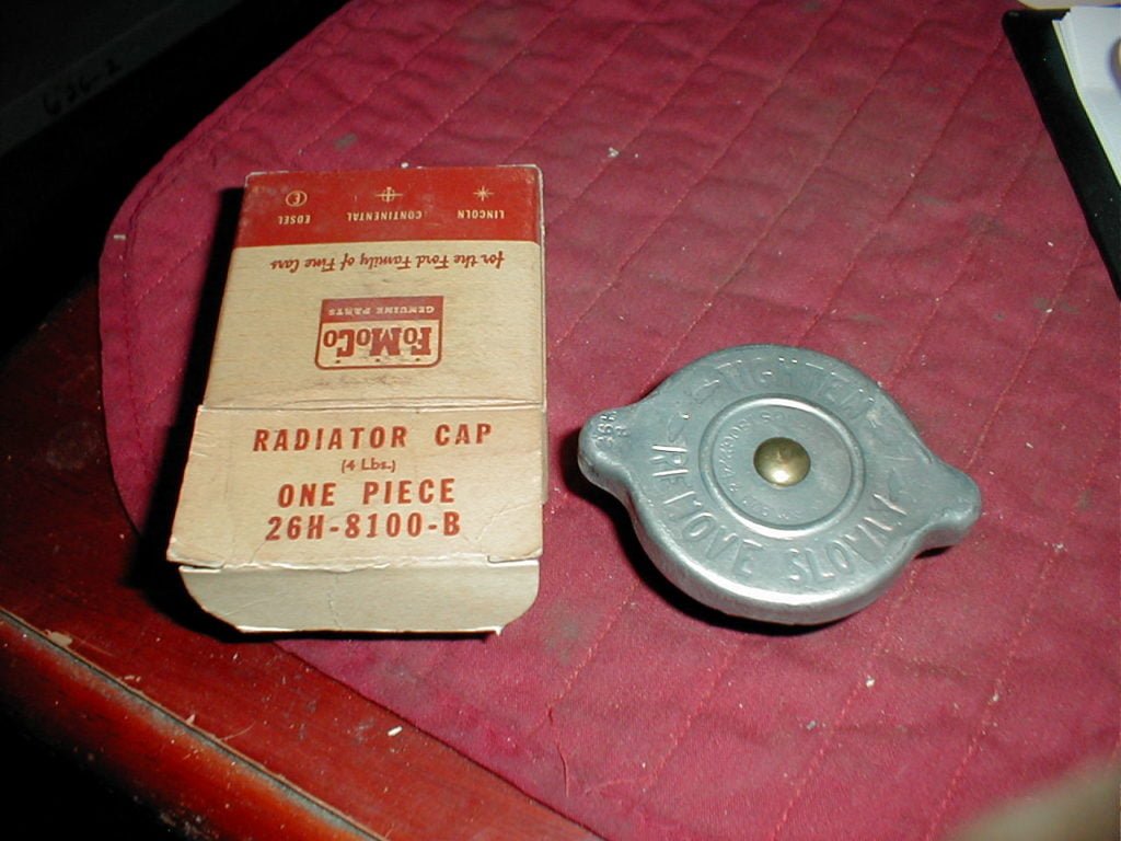 NOS Ford Radiator Cap 1946 Thru 1951 Ford Lincoln Mercury Models ...