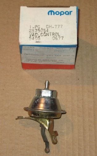 NOS Mopar Vacuum Advance Unit 1969 B & C Body 440 HP Engines Single ...